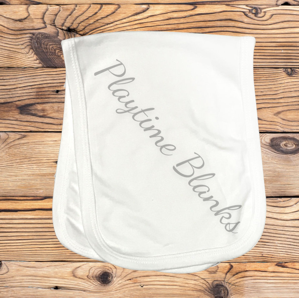 Infant Solid Burp Cloths- 65% Poly – Playtime Blanks